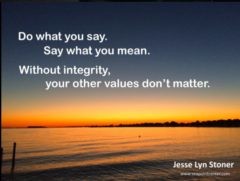 Without integrity, your other values don’t matter. | Seapoint Center ...